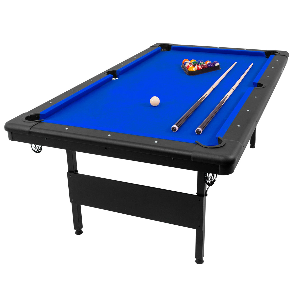 GoSports Mid-Size 7ft x 3.9ft Billiards Game Table - Foldable Design ...