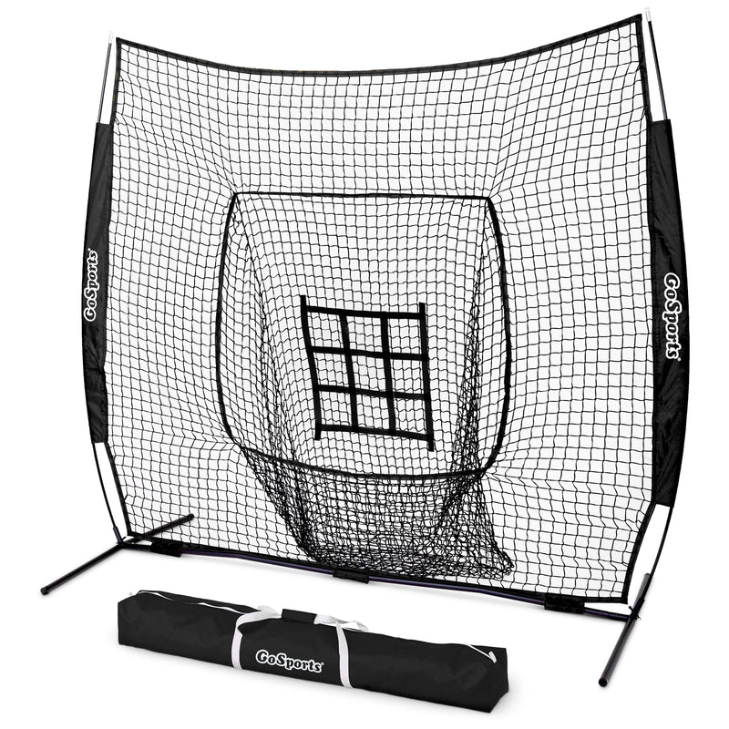 GoSports 7 ft x 7 ft Baseball & Softball Practice Hitting & Pitching ...