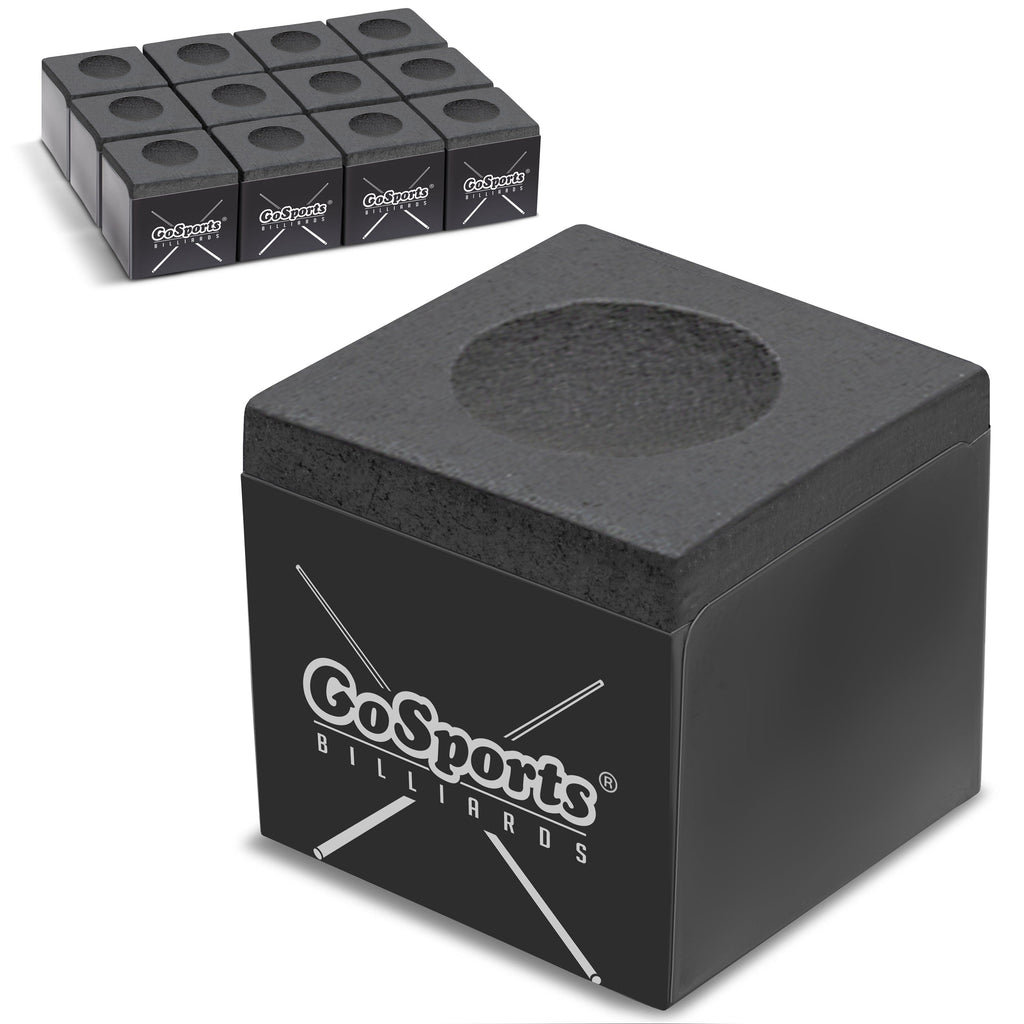 GoSports Premium Pool Cue Chalk Cube - 12 Pack – PlayGoSports.com