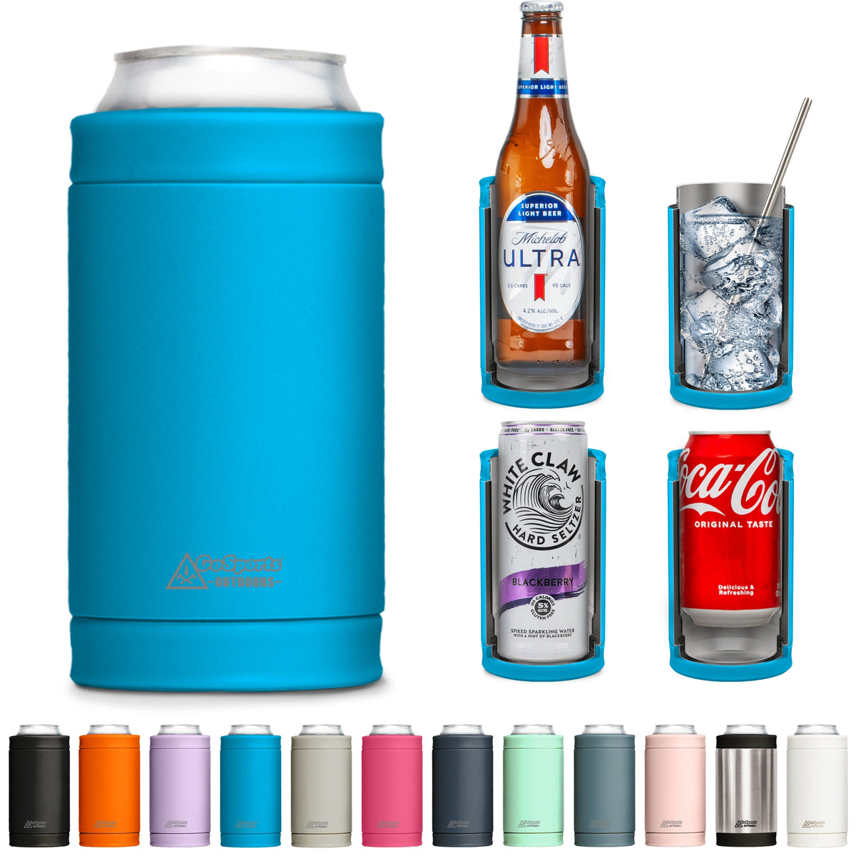 DUALIE 3 in 1 Insulated Can Cooler - Universal Size for 12 oz Cans, Sl ...