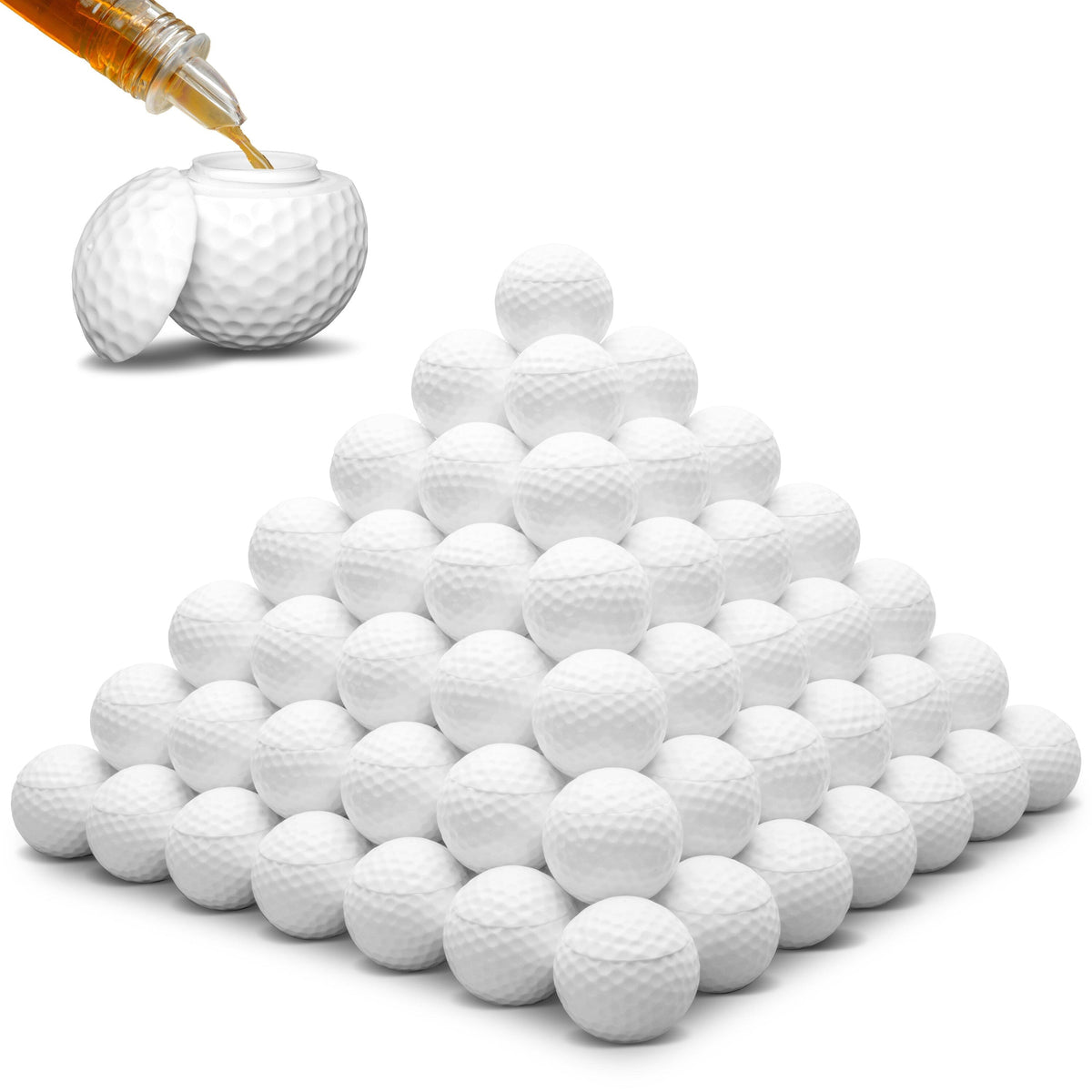 GoSports Mulligan Shots 144 Pack of Golf Ball Shot Glasses with Lids ...