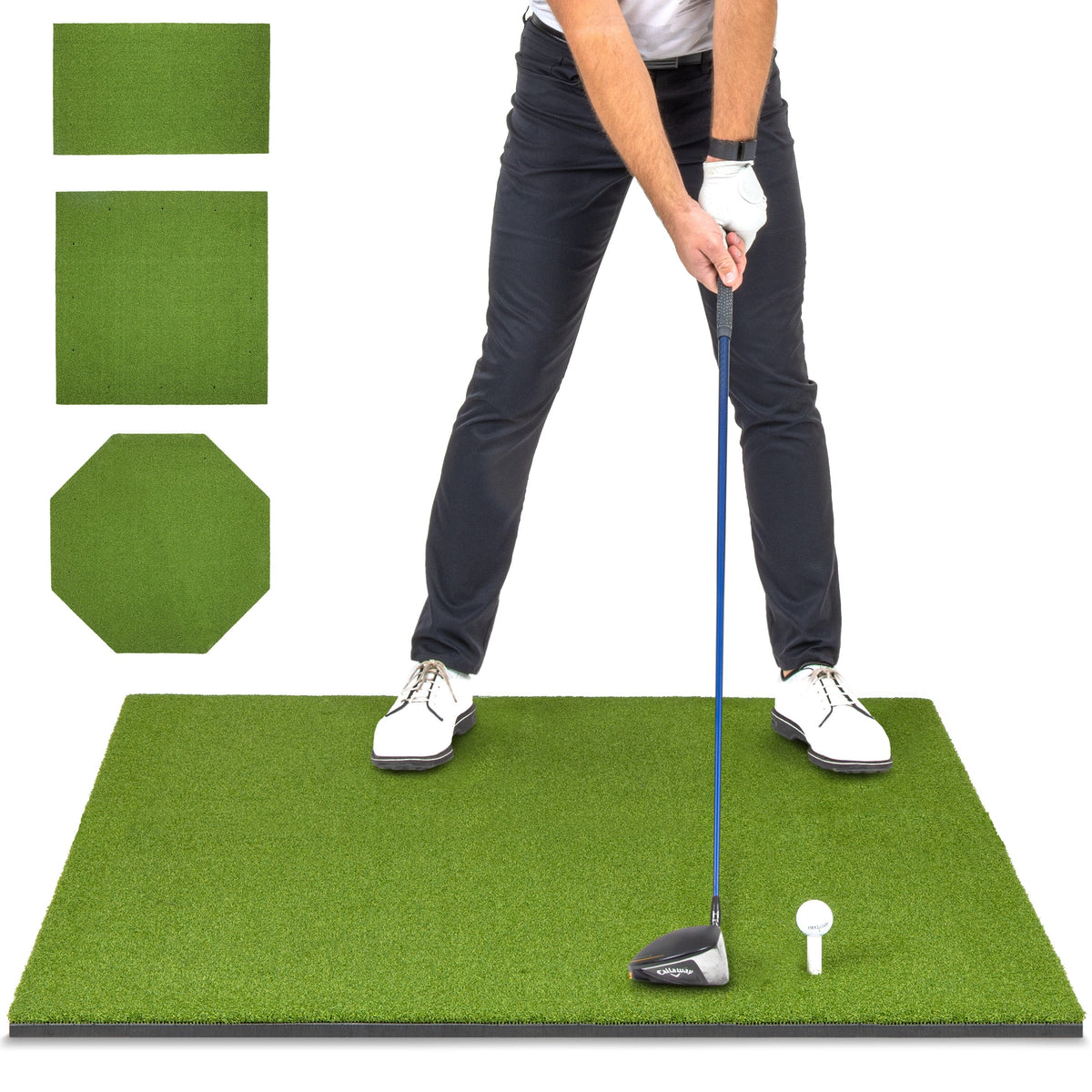 GoSports Golf Hitting Mat - ELITE 5 x 4 ft - 15 mm Artificial Turf Tra ...