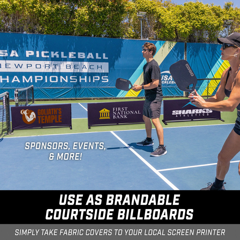 GoSports Pickleball Ball Barrier 3 Pack - Brandable Court Dividers for ...