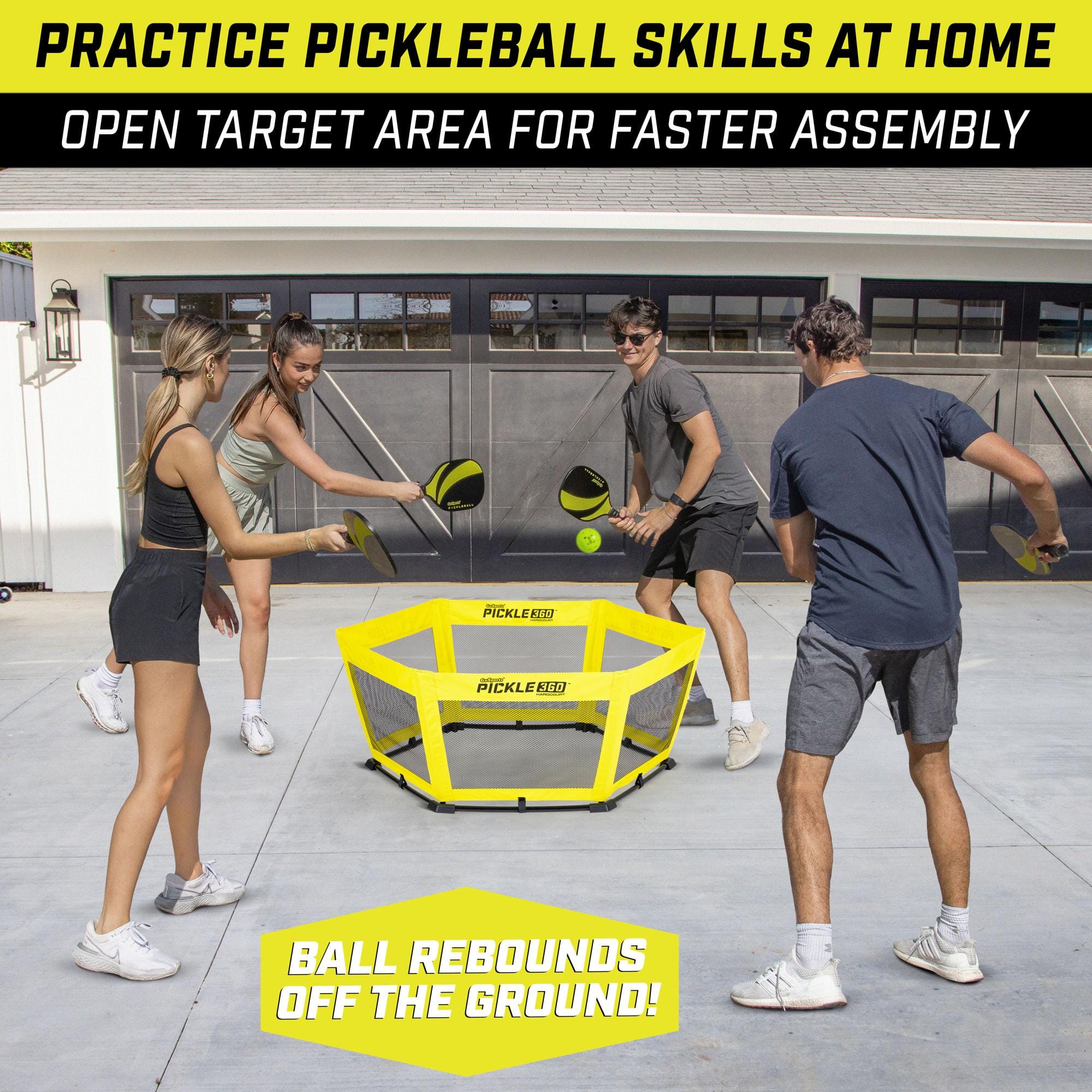 GoSports Pickle 360 Game Set for Kids and Adults - Pickleball Meets Ro ...