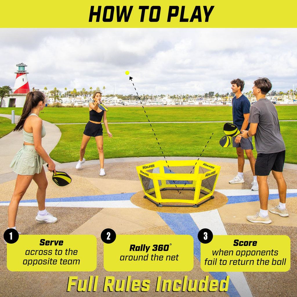 GoSports Pickle 360 Game Set for Kids and Adults - Pickleball Meets Ro ...