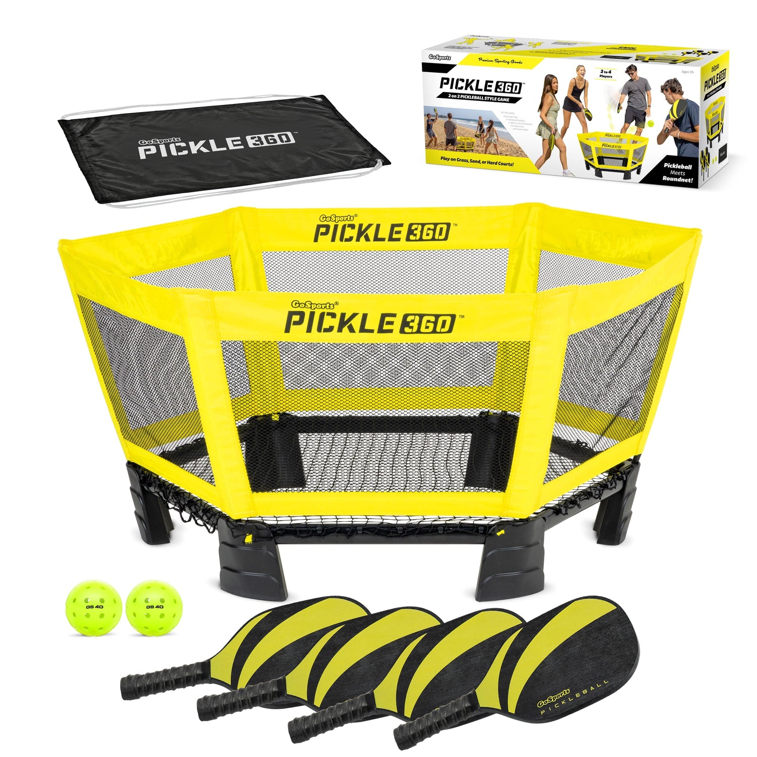 GoSports Pickle 360 Game Set for Kids and Adults - Pickleball Meets Ro ...