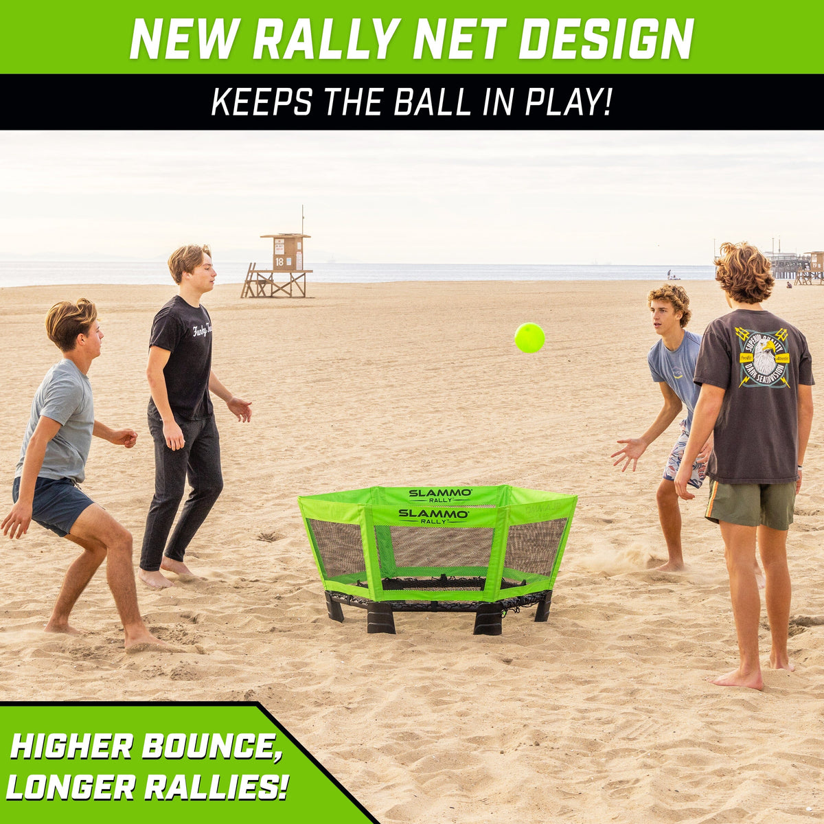 GoSports Slammo Rally Game Set - Roundnet with Longer Rallies ...