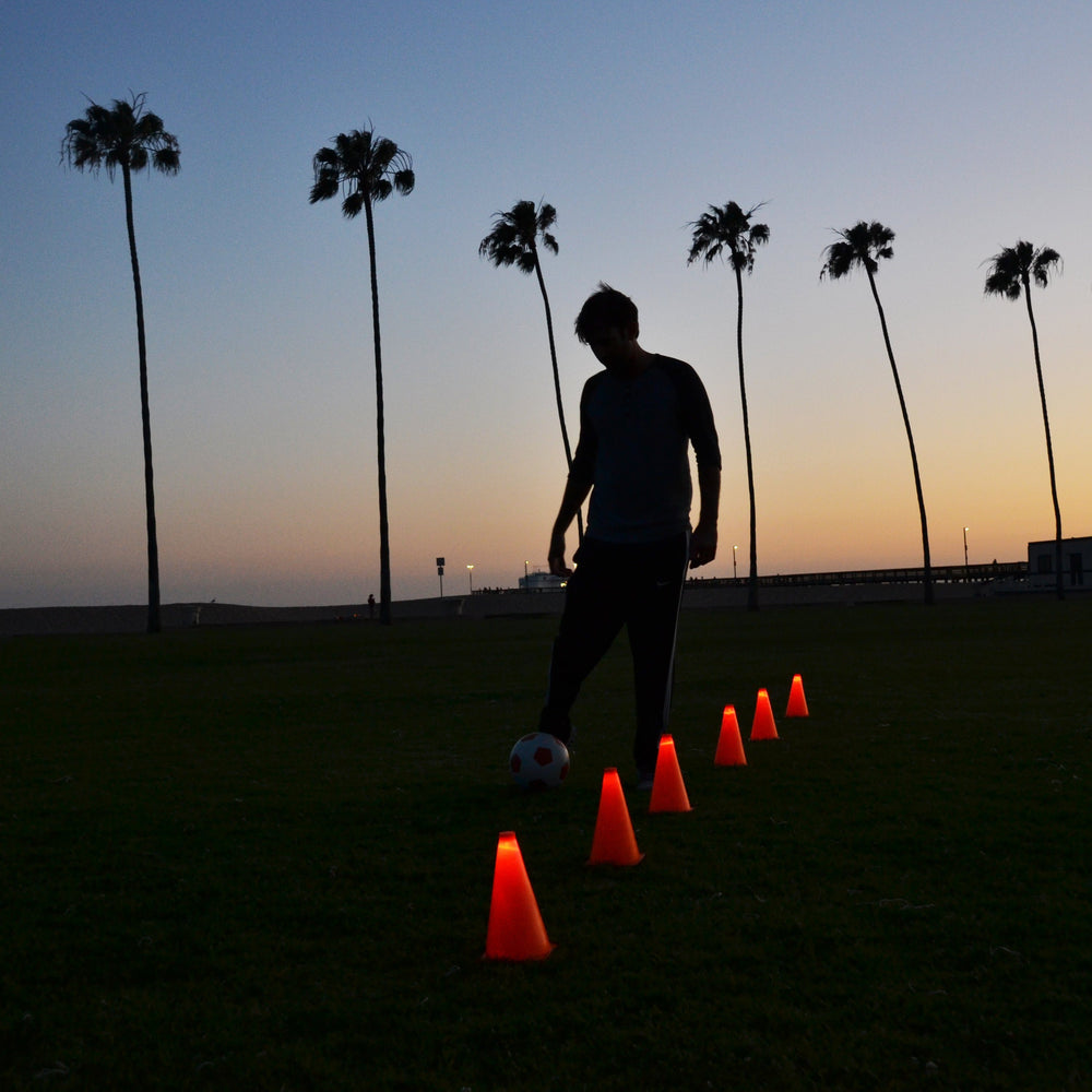 GoSports 9" LED Light-Up Sports Cones - 6-Pack – PlayGoSports.com