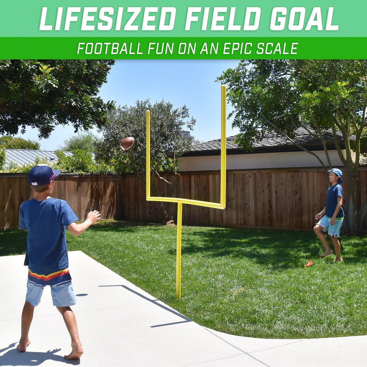 GoSports PRO Kick Challenge Field Goal Post Set – PlayGoSports.com