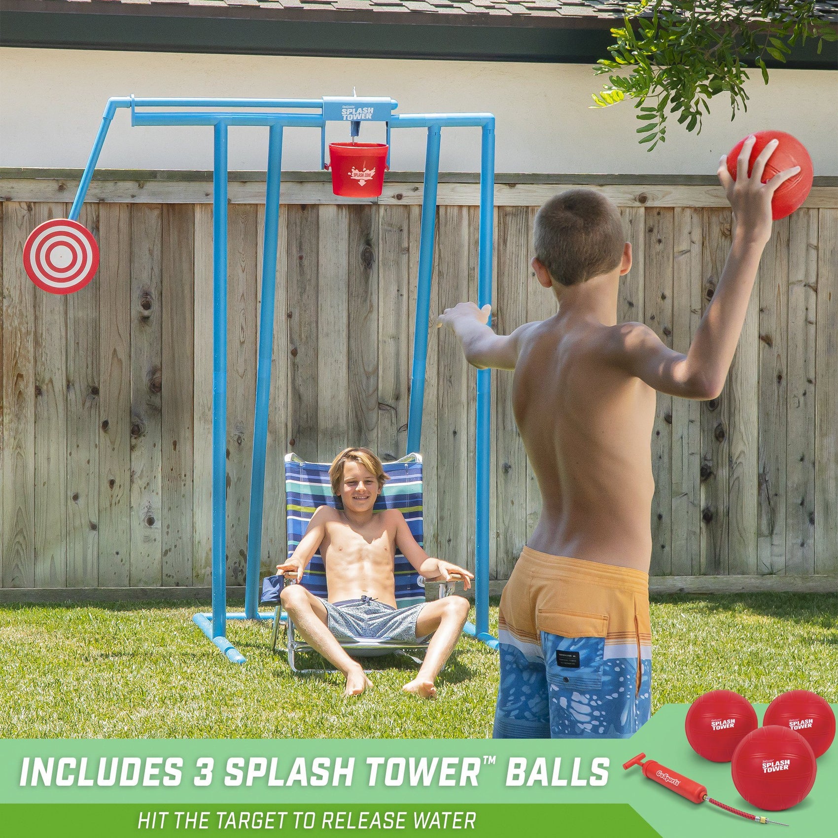 GoSports Splash Tower Dunk Tank Game – PlayGoSports.com